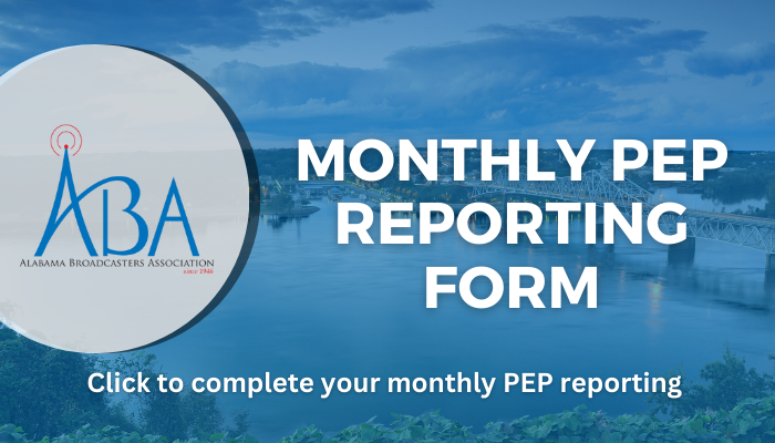 PEP Electronic Affidavit | ALABAMA BROADCASTERS ASSOCIATION